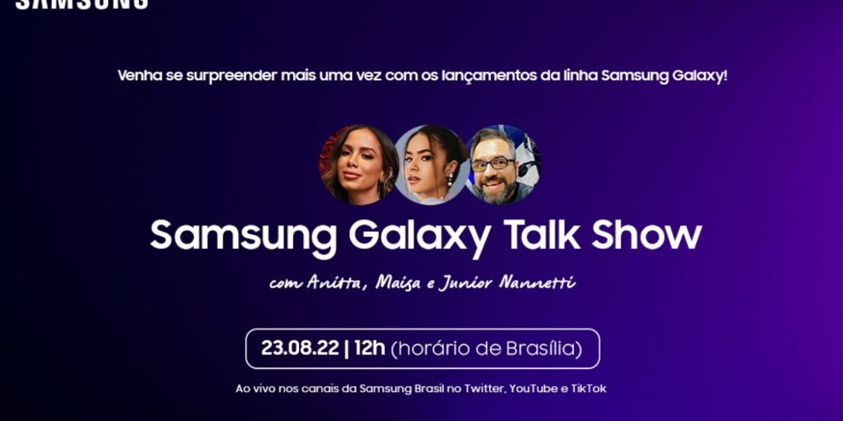 Evento Samsung Galaxy Talk Show contará com a participação de Anitta ...